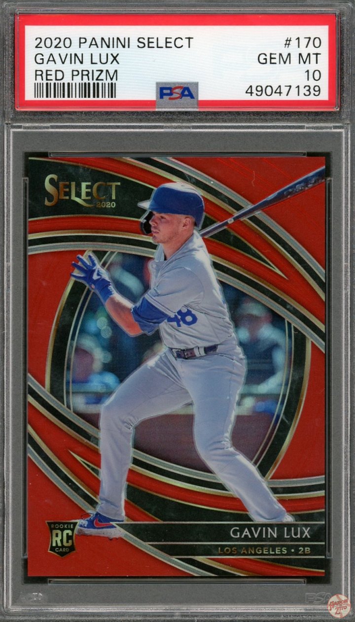 2020 Panini Select Gavin Lux Red Prizm #170 PSA 10 POP 6 (139) – Aaron ...