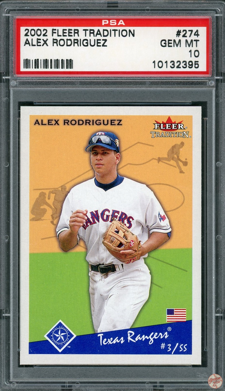 2002 Fleer Tradition Alex Rodriguez #274 PSA 10 POP 10 (395) – Aaron to ...