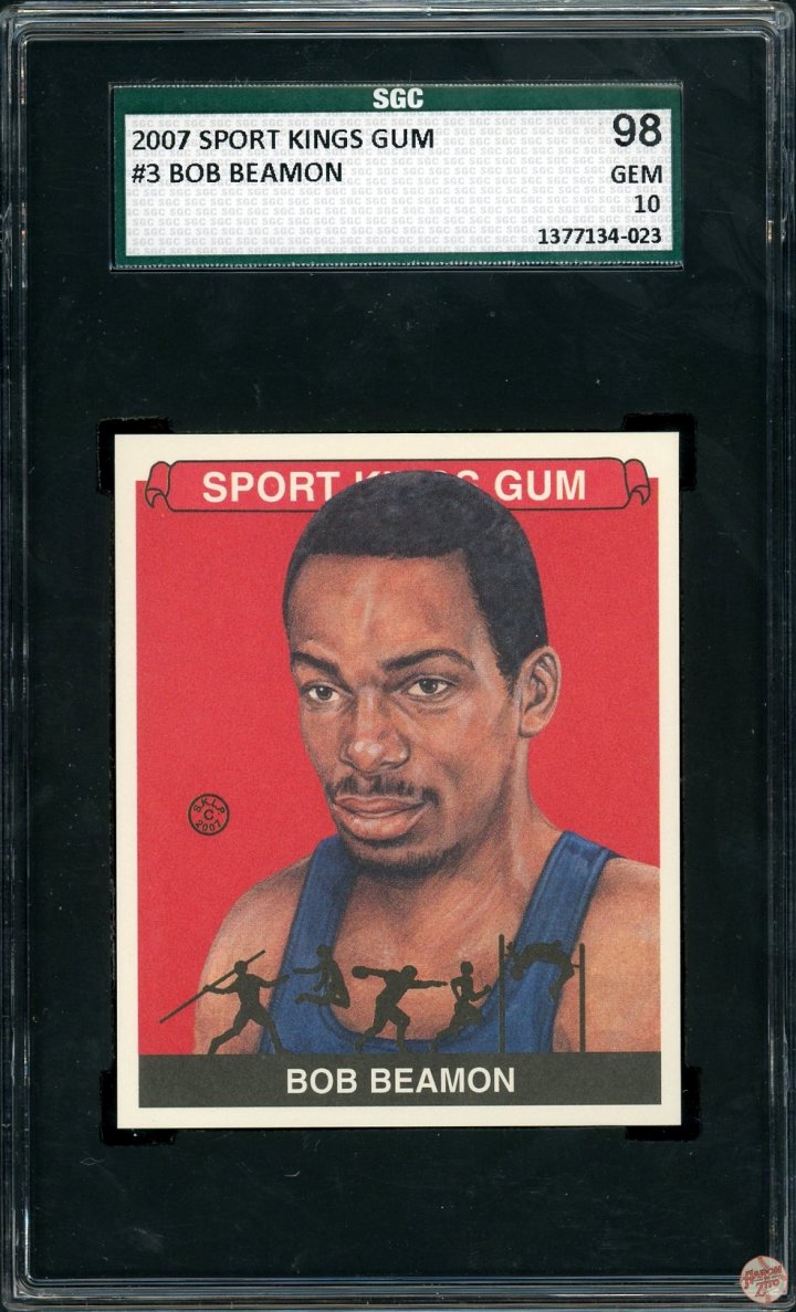 2007 Sport Kings Bob Beamon #3 SGC GEM 10 POP 2 (023) – Aaron to Zito