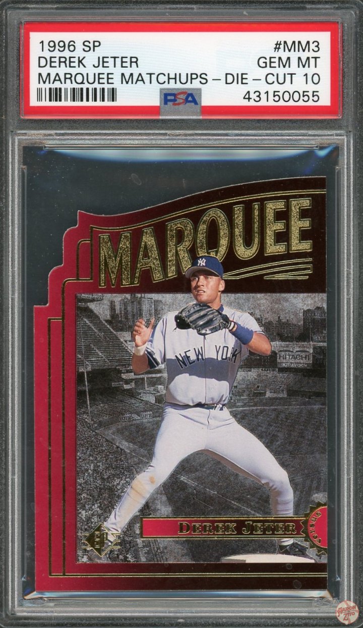 1996 SP Derek Jeter Marquee Matchups Die Cut #MM3 PSA 10 POP 16 (055 ...