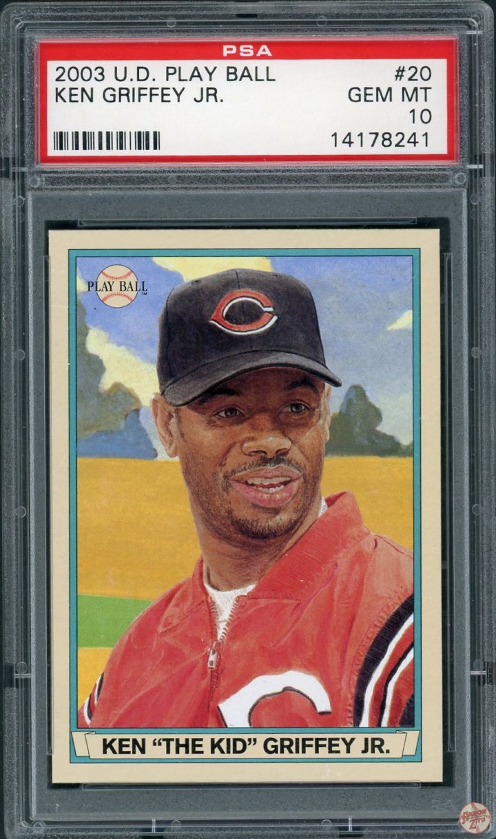 2003 Upper Deck Play Ball Ken Griffey Jr. #20 PSA 10 POP 9 (241 ...