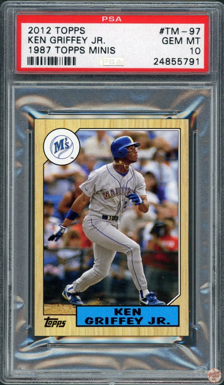 2012 Topps ’87 Topps Minis Ken Griffey Jr. #TM-97 PSA 10 POP 9 (791 ...