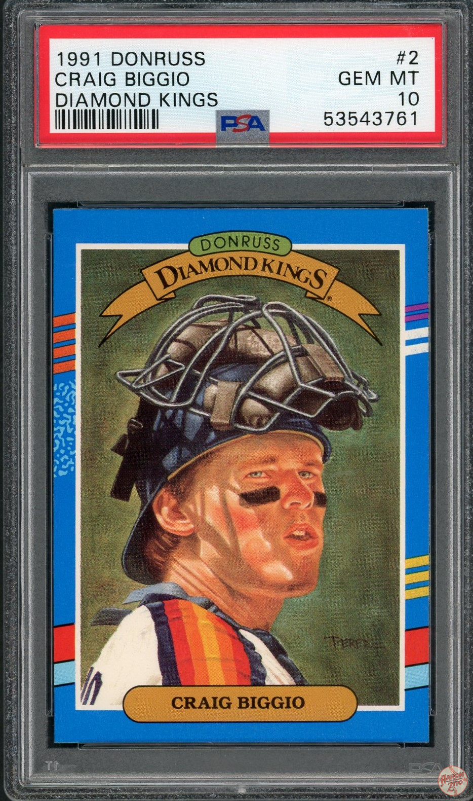 1991 Donruss Diamond Kings Craig Biggio #2 PSA 10 POP 7 (761) – Aaron ...