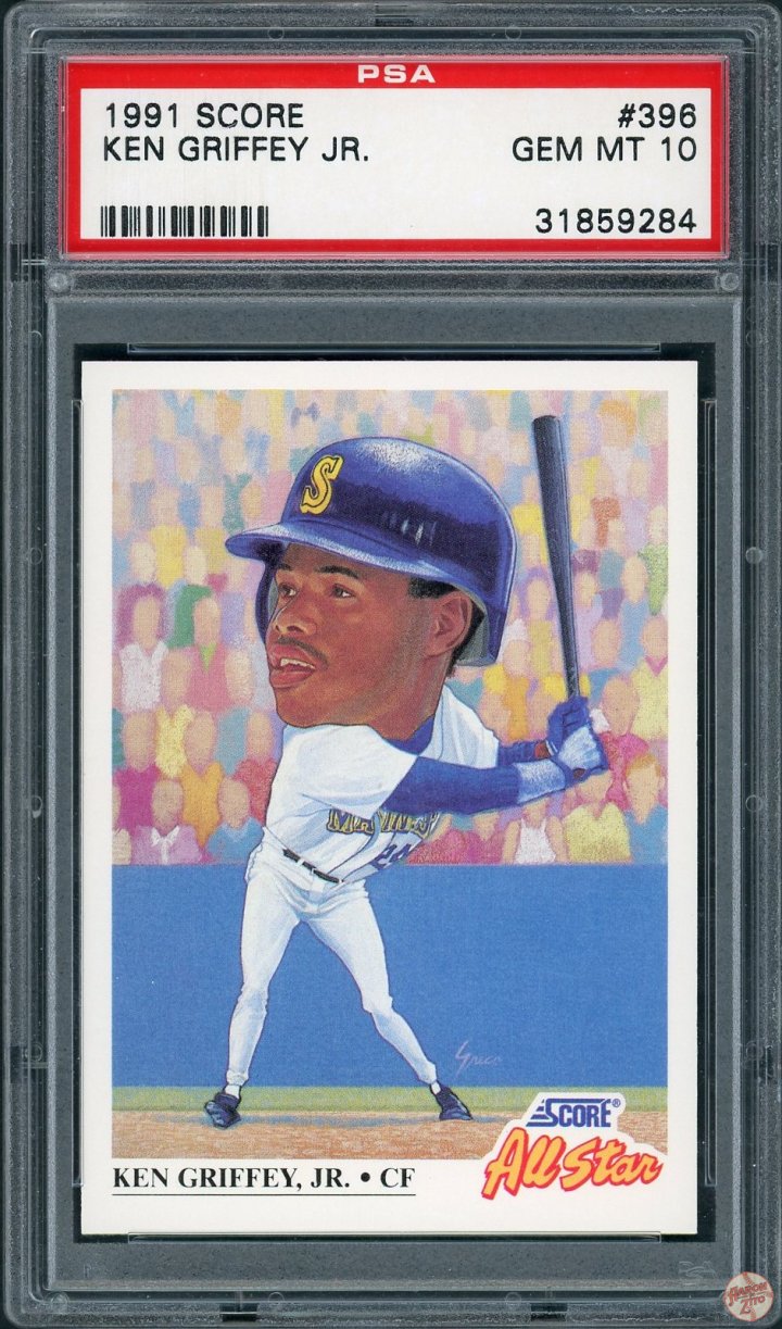 1991 Score All-Star Ken Griffey Jr. #396 PSA 10 POP 119 (284) – Aaron ...