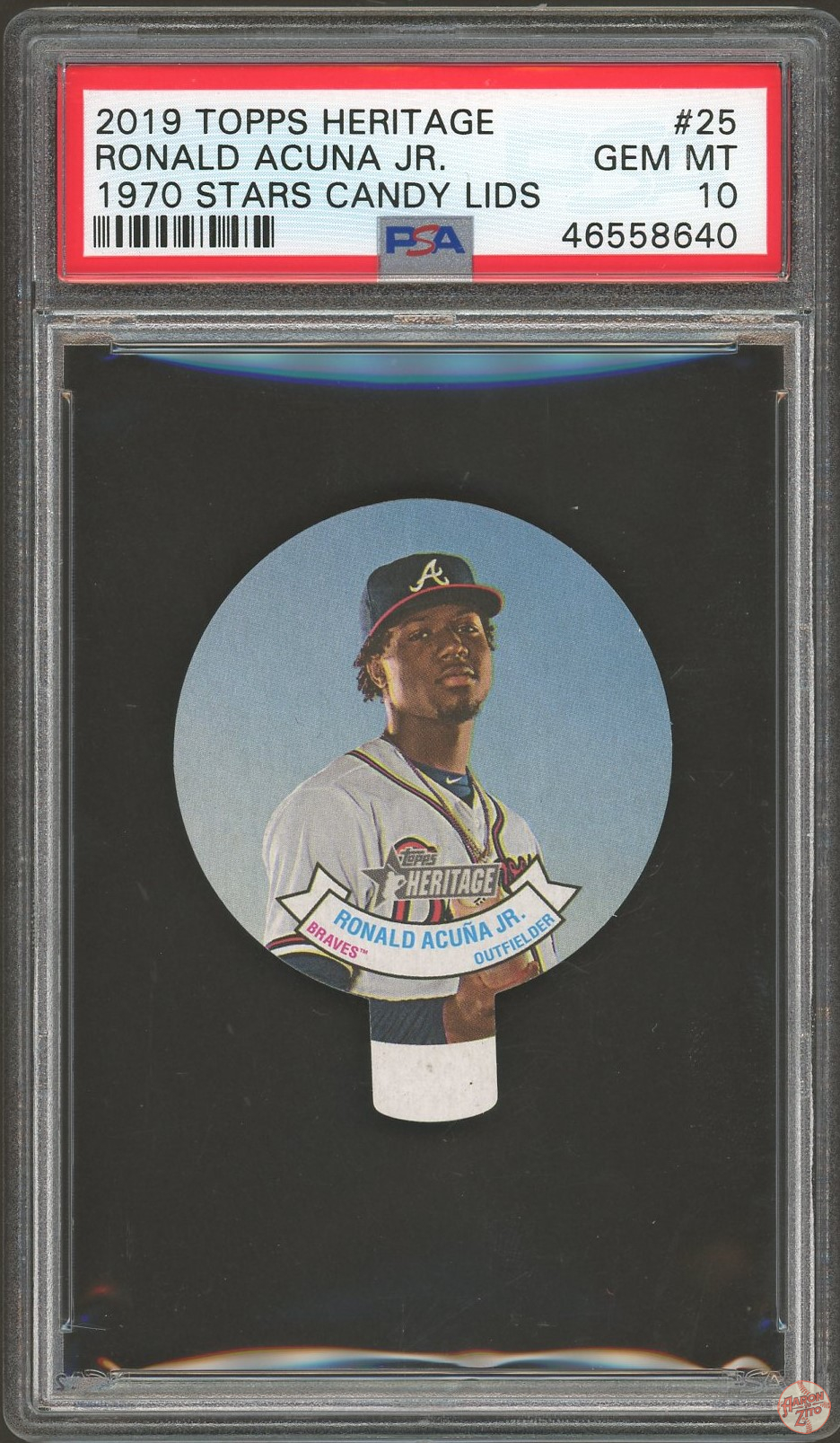 2019 Topps Heritage 1970 Stars Candy Lids Ronald Acuna Jr. #500 PSA 10 ...