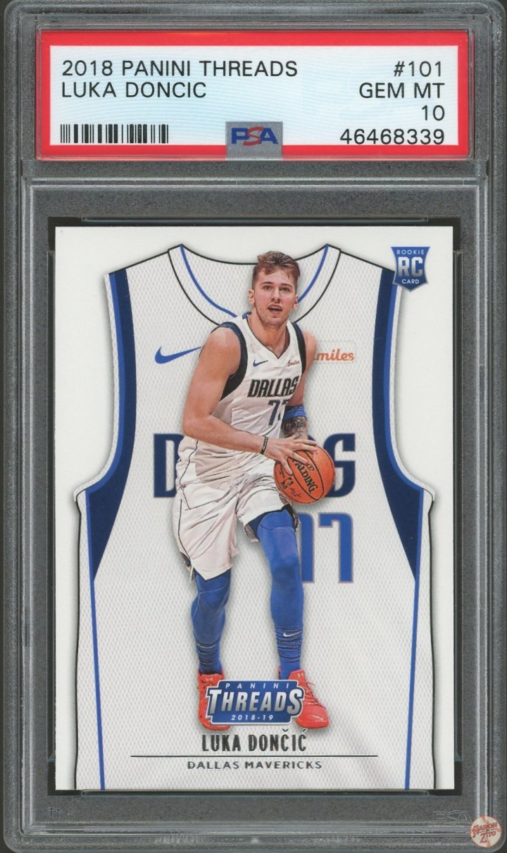 2018 Panini Threads Luka Doncic #101 PSA 10 POP 366 (339) – Aaron to Zito