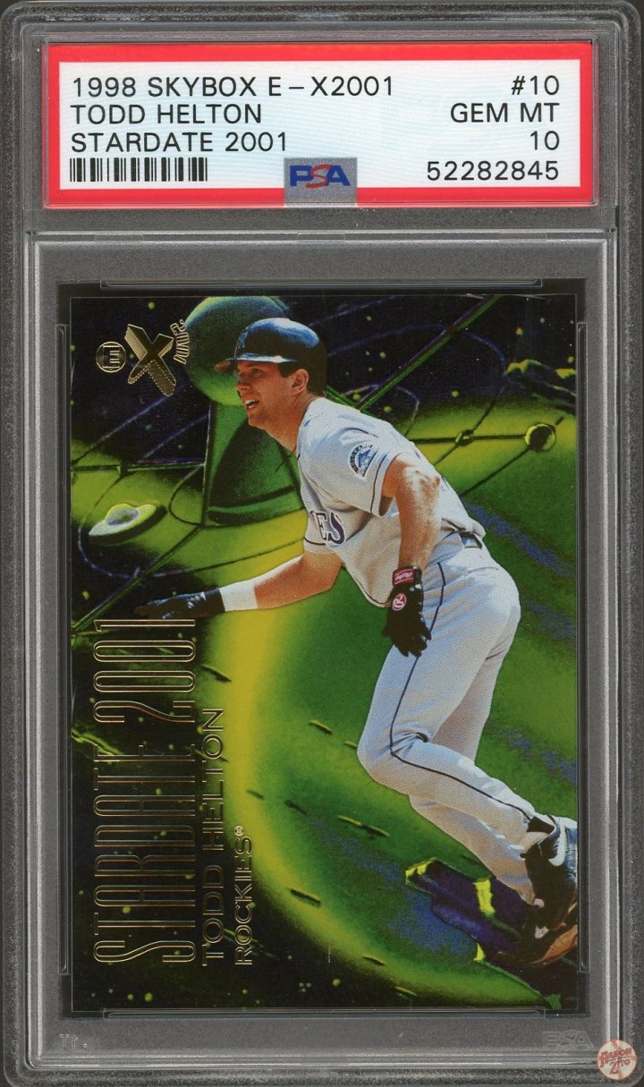 1998 Skybox E-X2001 Stardate 2001 Todd Helton #10 PSA 10 POP 1 (845 ...