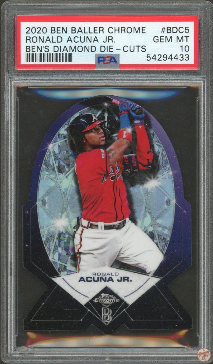 2020 Ben Baller Chrome Diamond Die-Cuts Ronald Acuna, Jr. #BDC5 PSA 10 POP 9 (433) – Aaron to Zito