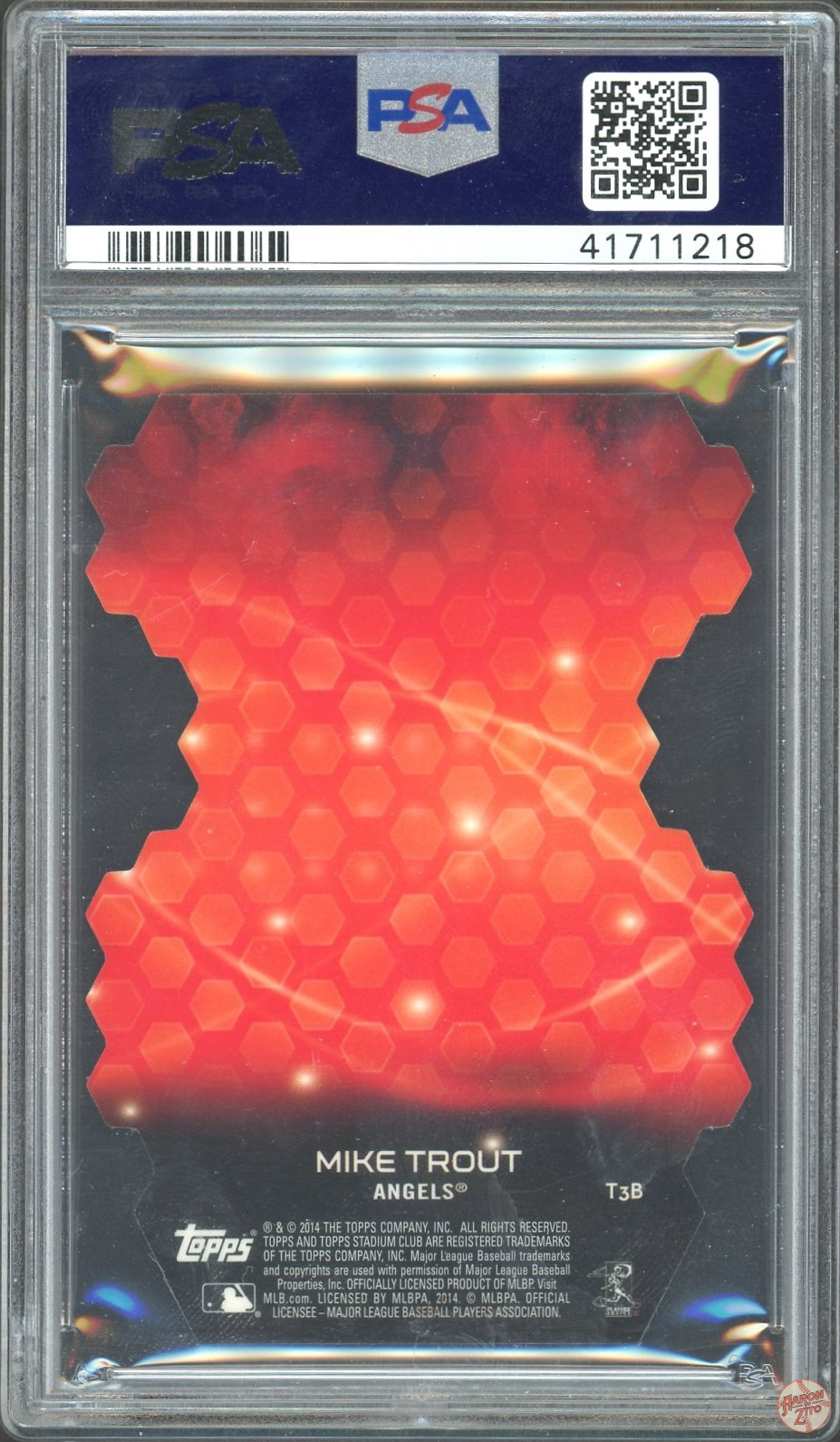 2014 Stadium Club Mike Trout Triumverate-Luminous #T3B PSA 10 POP 32 (218) – Aaron to Zito
