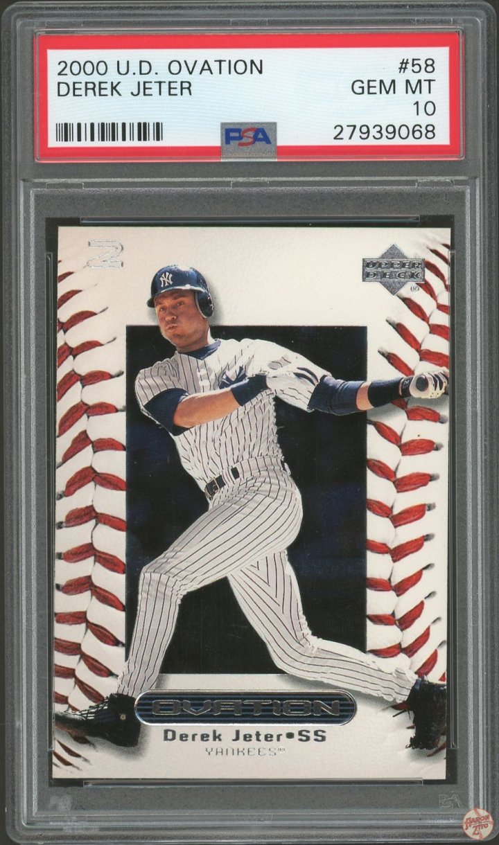2000 U.D. Ovation Derek Jeter #58 PSA 10 POP 91 (068) – Aaron to Zito