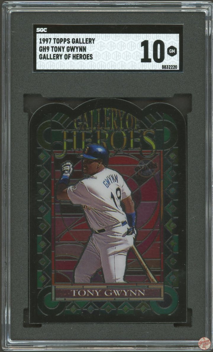 1997 Topps Gallery of Heroes Tony Gwynn #GH9 SGC 10 (220) – Aaron to Zito