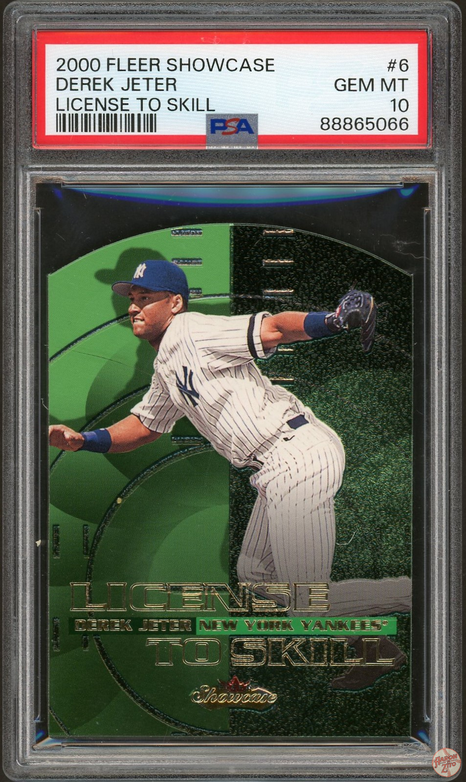 2000 Fleer Showcase Derek Jeter License to Skill #6 PSA 10 POP 28 (066 ...